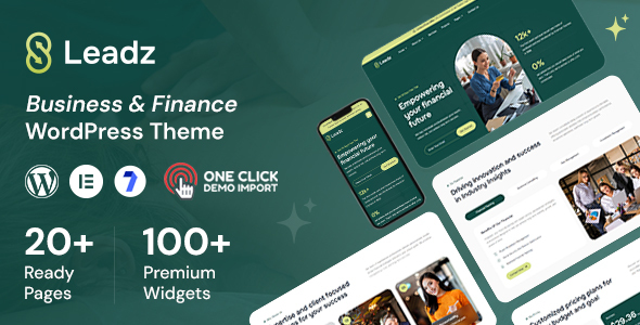 Leadz - Finance Business WordPress Theme by awaiken | ThemeForest